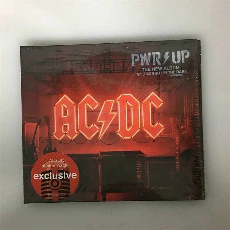 CD AC/DC PWR UP CD 1Z02010 запечатанный совершенно новый альбом + AC/DC sticker pack exclusive