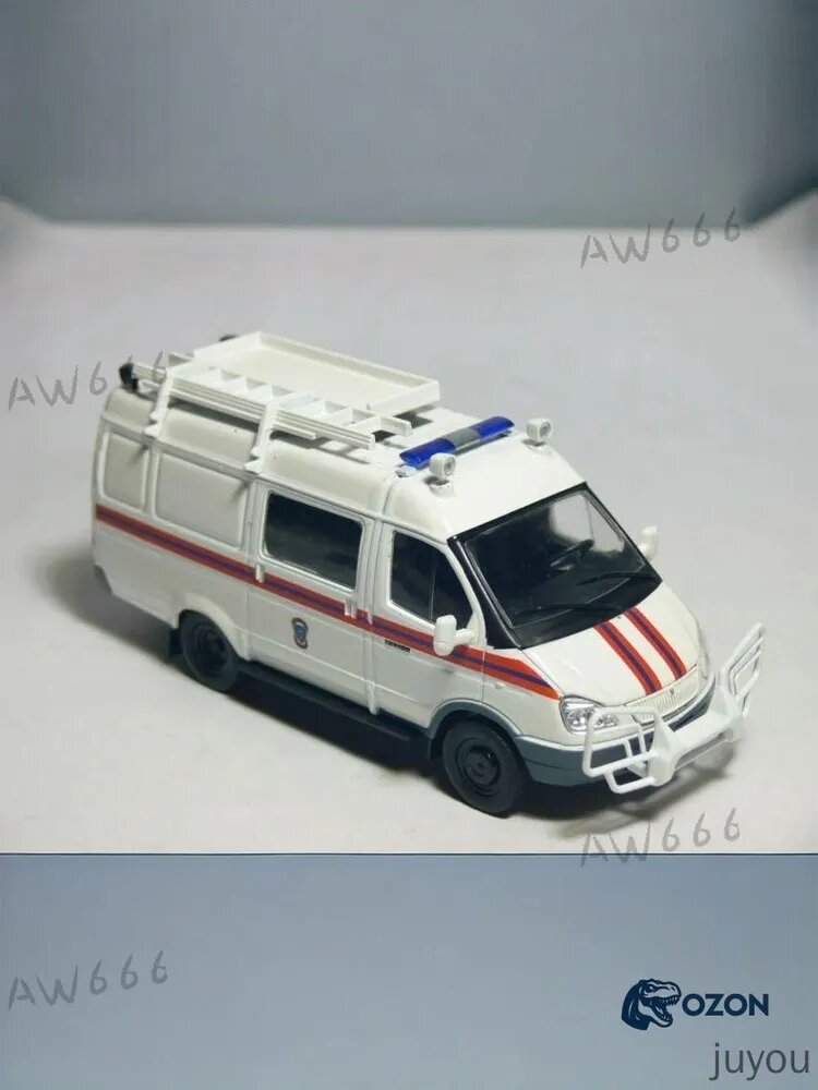 Машинка XUSIJUTO 1/43 Белая Машина скорой помощи, масштабная модель для коллекционеров и детей, 14 см — фото 1