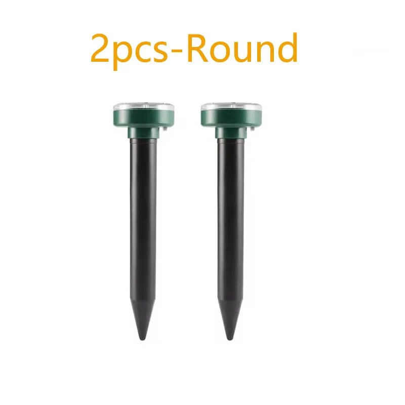 DOUWENXI Ультразвуковой отпугиватель кротов и гофер Solar Mole Groundhog 2pcs-Round