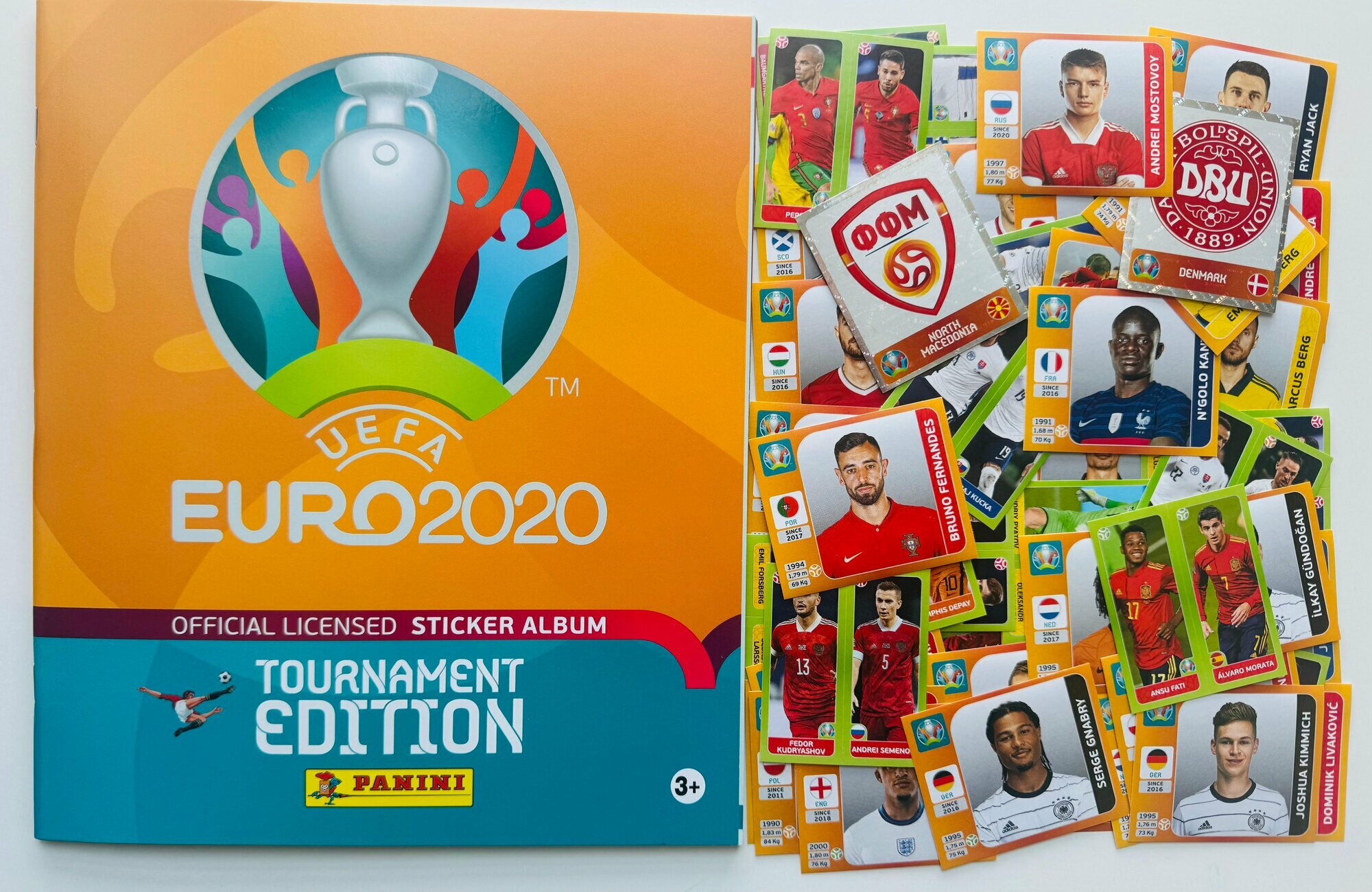 Panini EURO 2020 пустой альбом + 50 стикеров