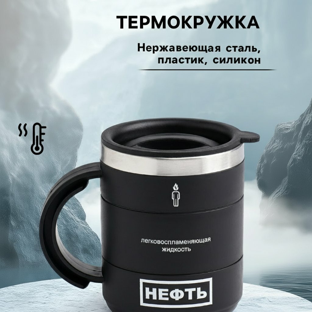 Термокружка Нефть