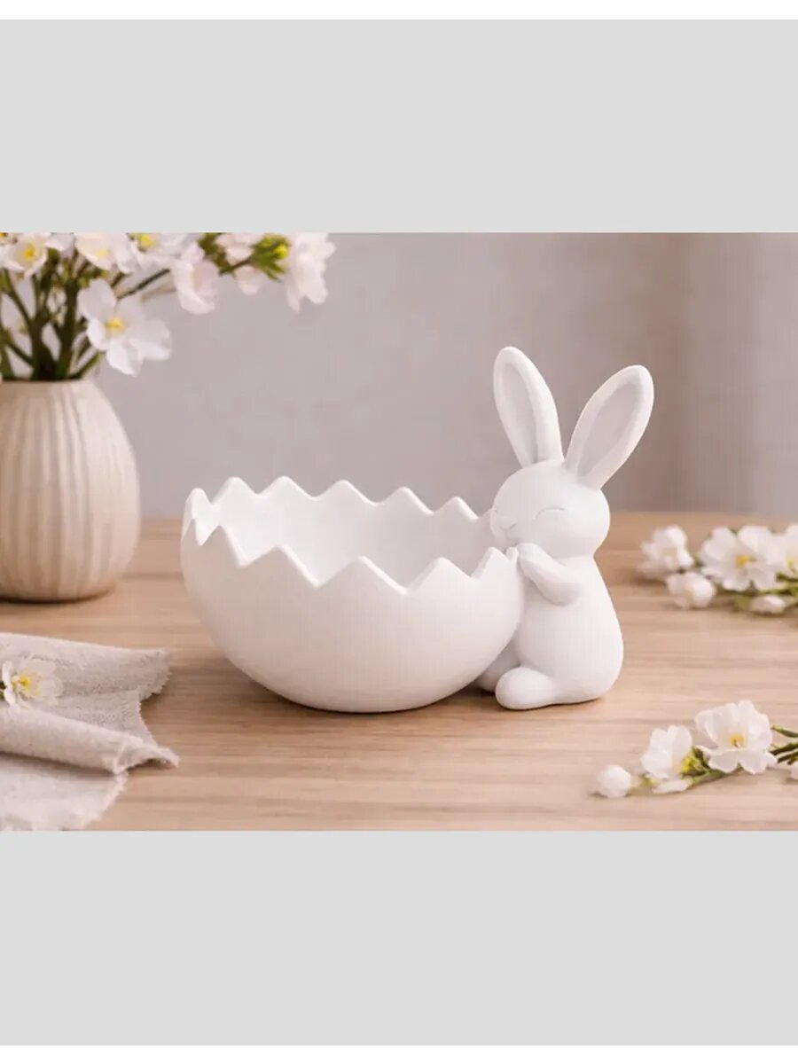 Декоративная миска-контейнер «Зайчик в скорлупе»
