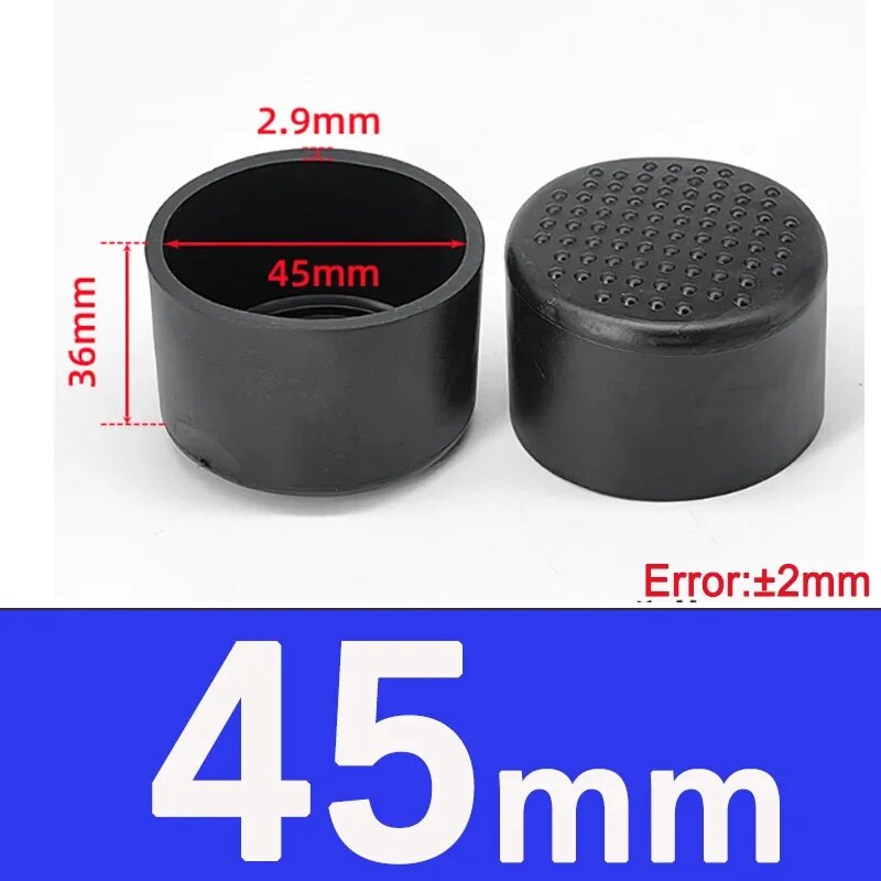 Черный колпачок для ножки стола, 45mm