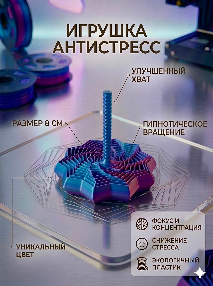 Игрушка антистресс звезда, 3D игрушка подвижная, 3д звезда розово-голубая подвижная звезда антистресс 3D игрушка звезда звёздочка розово-голубая