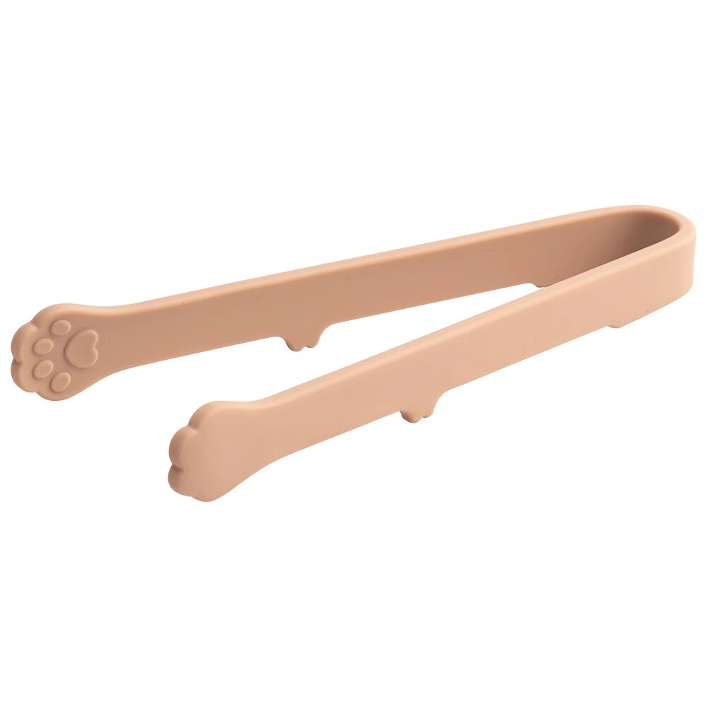 Силиконовые щипцы Cat Paw, бежевые/розовые