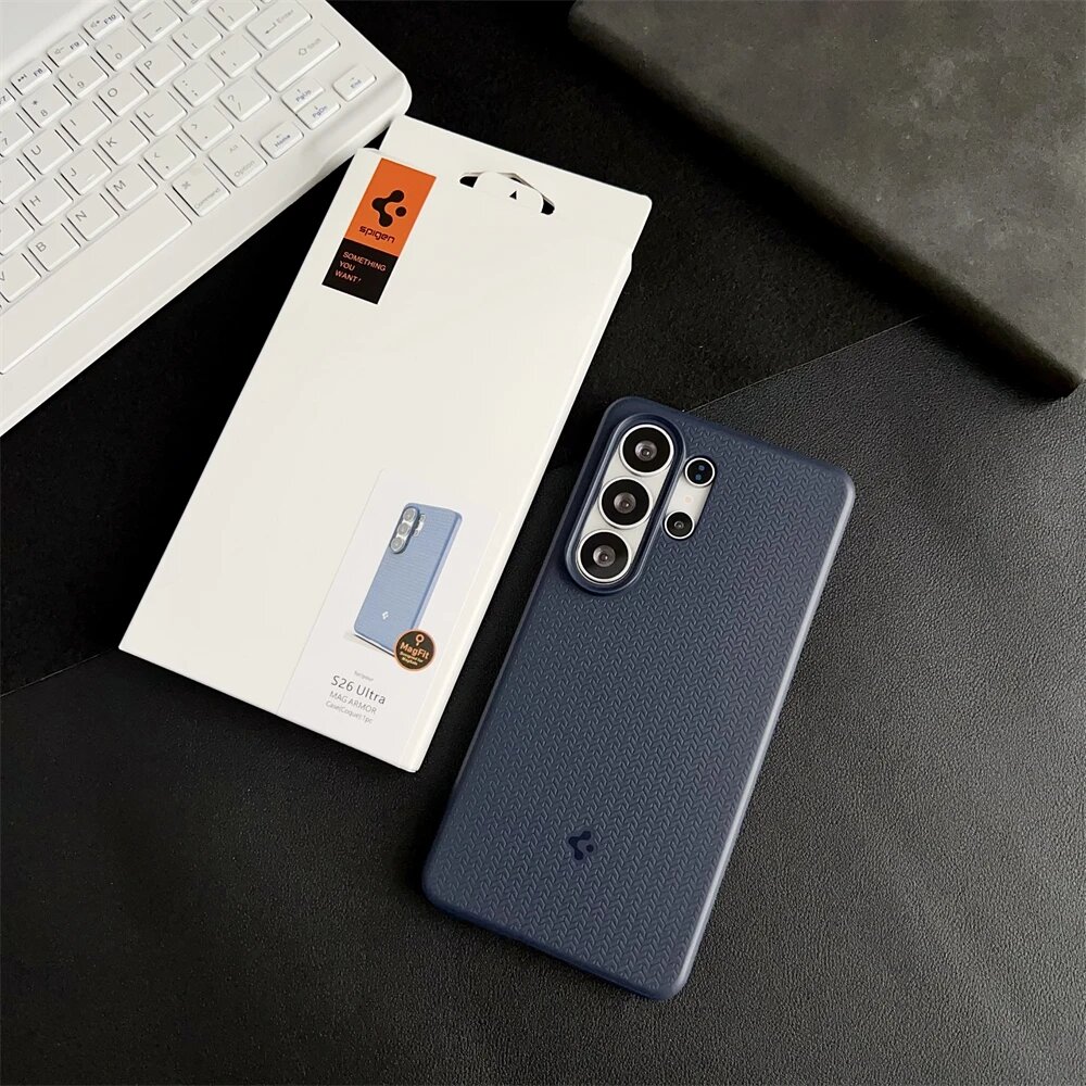 Магнитный чехол Spigen Liquid Air For Magsafe для Samsung Galaxy S26 S25 Галактика С25 Ультра, Blue