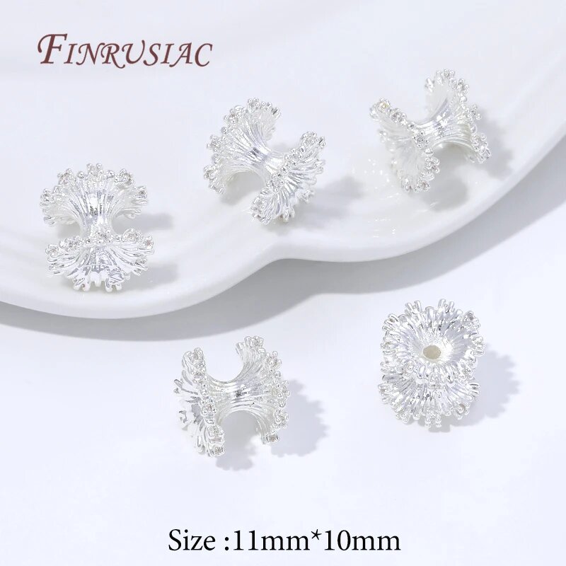 Металлические бусины-разделители, Бусины-разделители из латуни с позолотой 18K для изготовления украшений, металлические разделительные бусины для браслетов, круглые бусины для DIY-творчества.