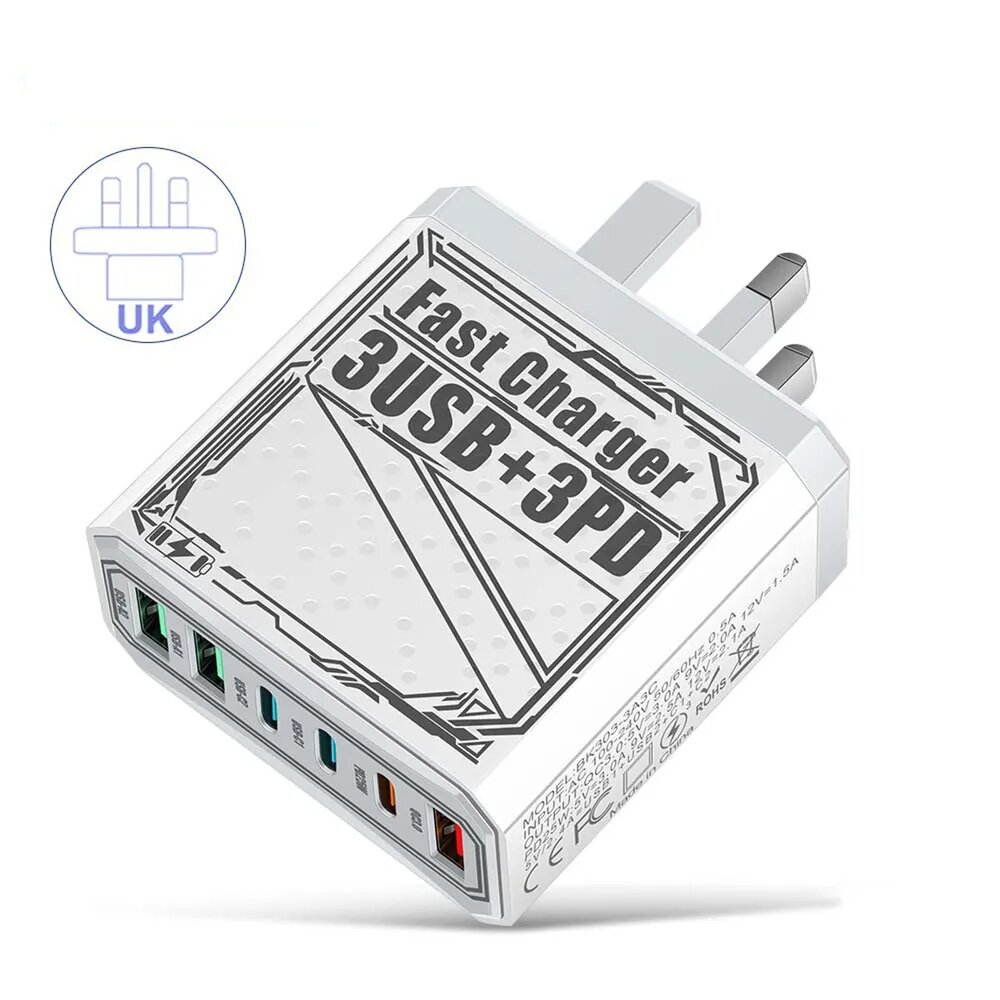 30-ваттный USB-C для настольных компьютеров с технической быстрой зарядкой для мобильных устройств