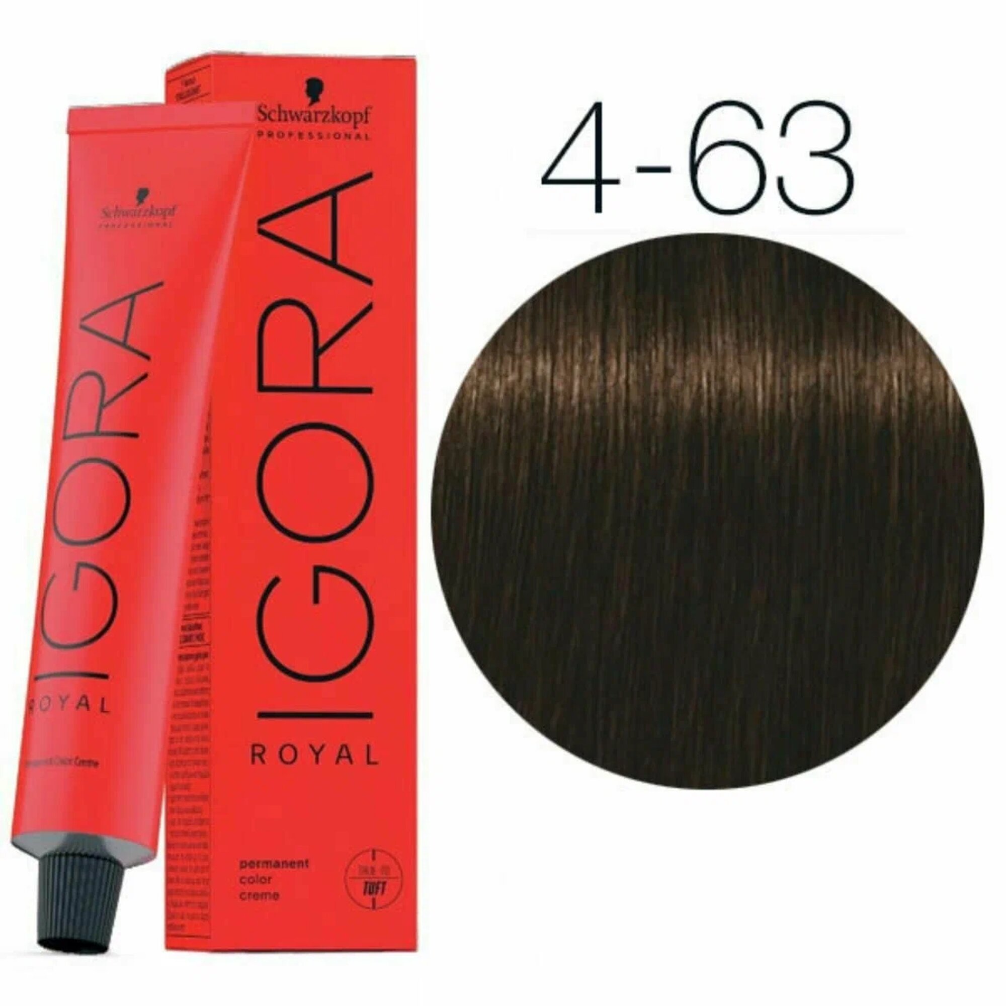 Schwarzkopf Professional Royal крем-краска, 4-63 средний коричневый шоколадный матовый, 60 мл