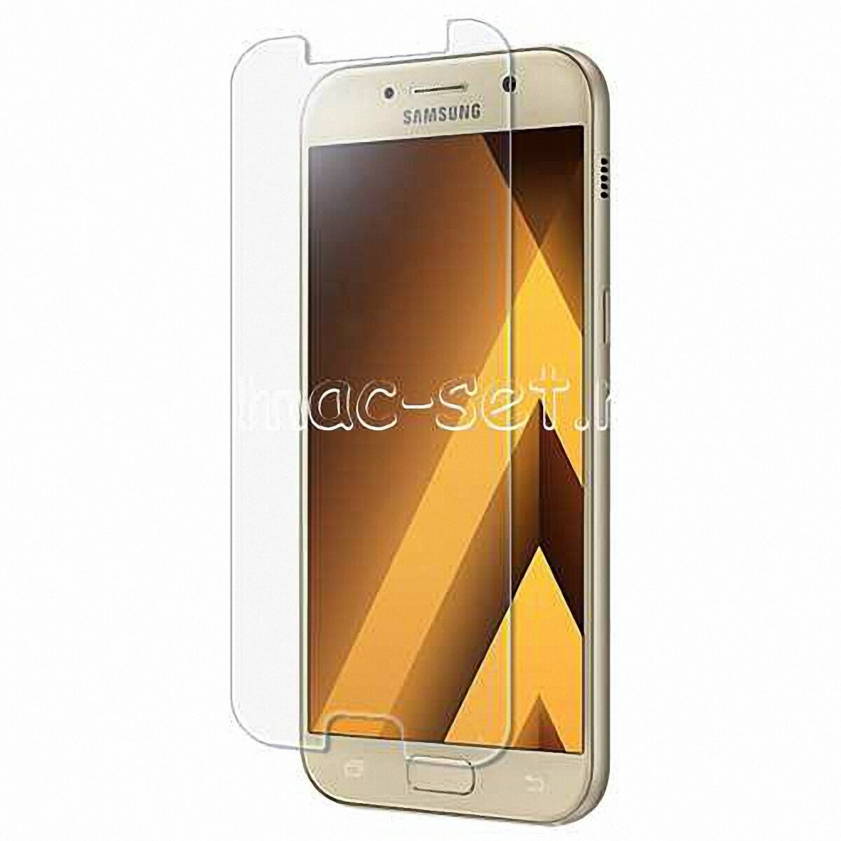 Защитное стекло для Samsung Galaxy A5 (2017) A520 прозрачное на плоскую часть экрана