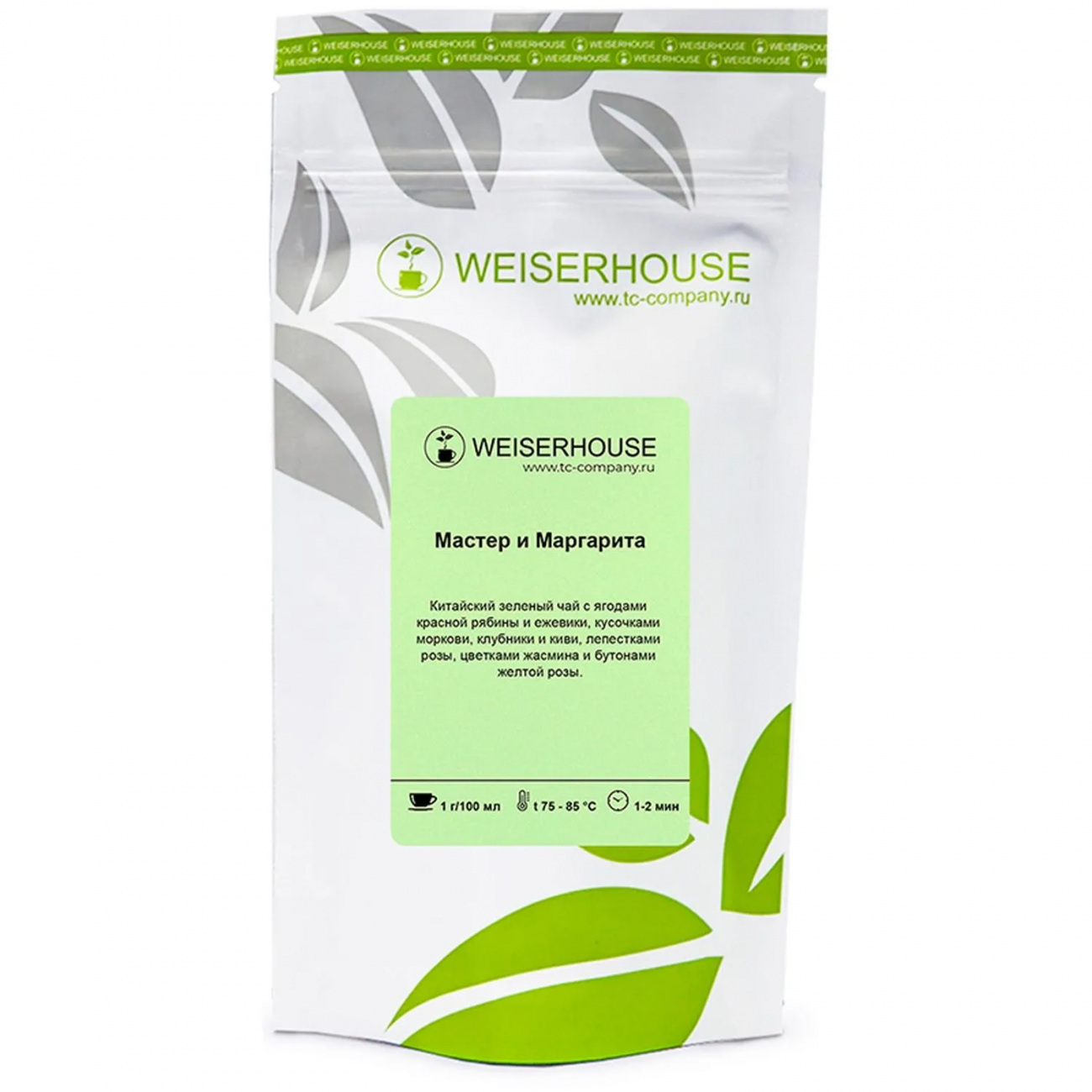 Чай зеленый Weiserhouse Мастер и Маргарита, 100г 2437531 ШТ-00019537