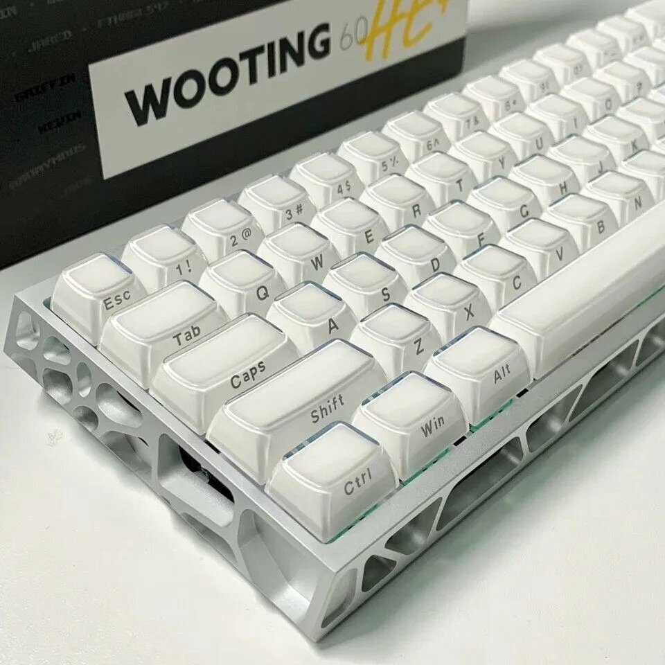 Кейкапы для механической клавиатуры комплект 136 шт: PBT, OEM, белые