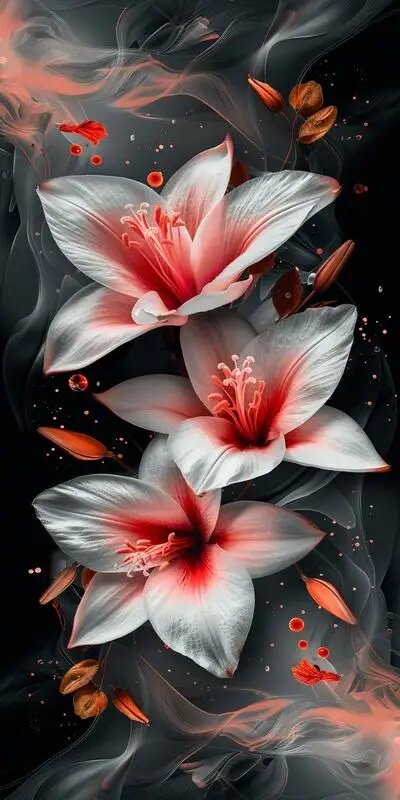 Алмазная картина Fresh Flower полная мозаика Square 20x40cm, FC11313