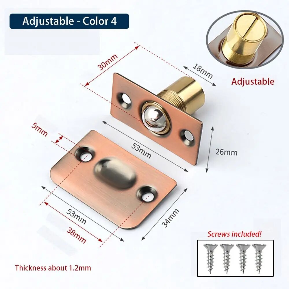 Шариковая защелка для двери шкафа, adjustable color 4