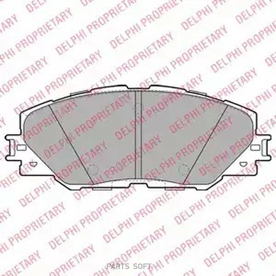 DELPHI LP2003 Колодки тормозные дисковые перед