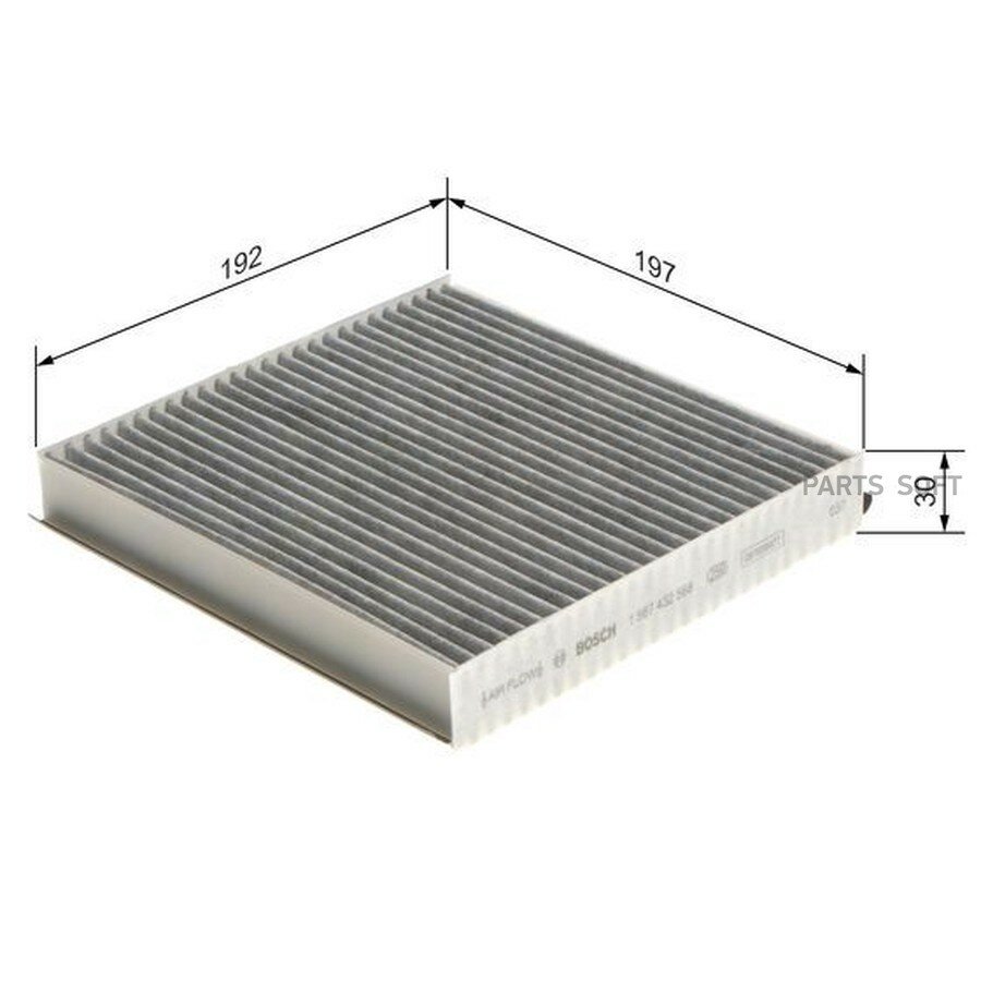BOSCH 1987432568 Фильтр салона угольный , Jaguar XF 08>