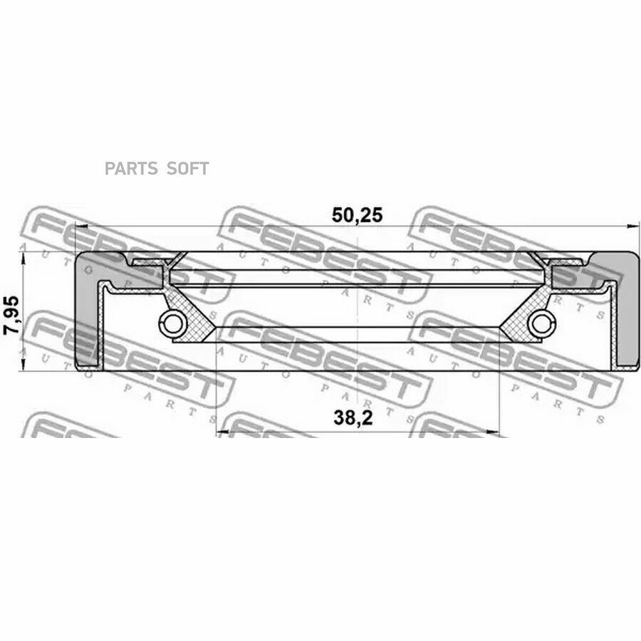 FEBEST 95GCY40500808X Сальник привода MERCEDES-BENZ G-CLASS 463 92-