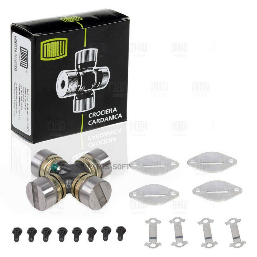 TRIALLI CC-652 Крестовина для а/м ГАЗ 53/ПАЗ 3205 (с болтами пластинами) (35х98) (СС 652)