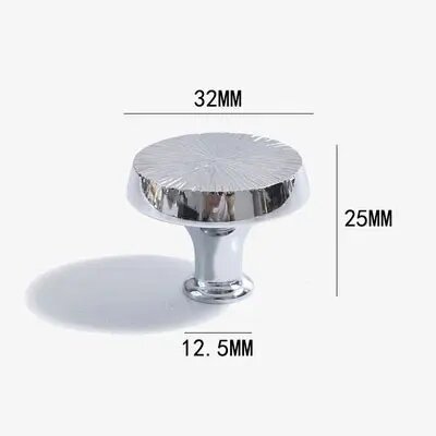 Ручка Round Knob, хром, 32x25x12.5 мм