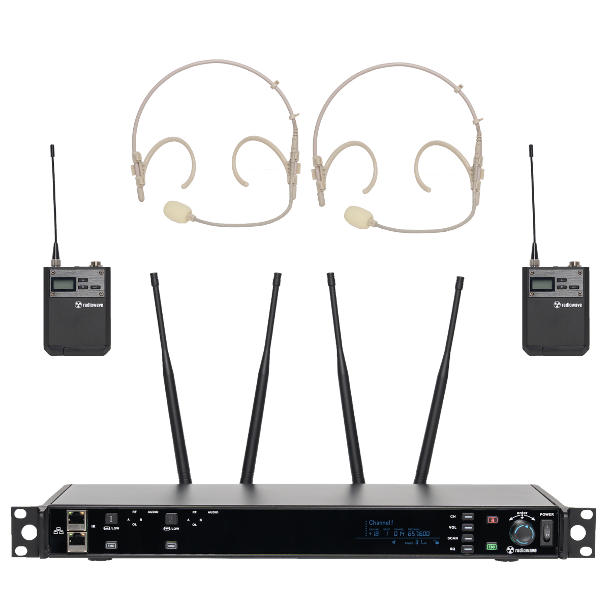 Radiowave UHS-1002S радиосистема True Diversity с 2 головными микрофонами