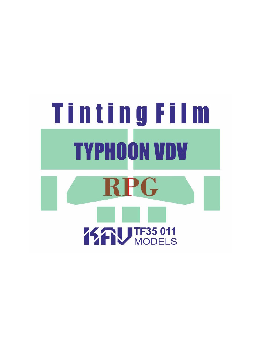 Тонировочная пленка на Тайфун ВДВ К-4386 (RPG) 1:35 KAV TF35 011
