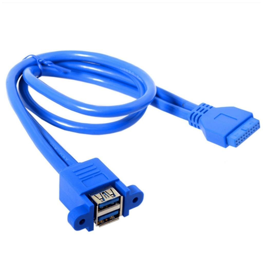 USB 3.0-кабель-удлинитель для разъёма материнской платы (20 контактов), 0,5 метра