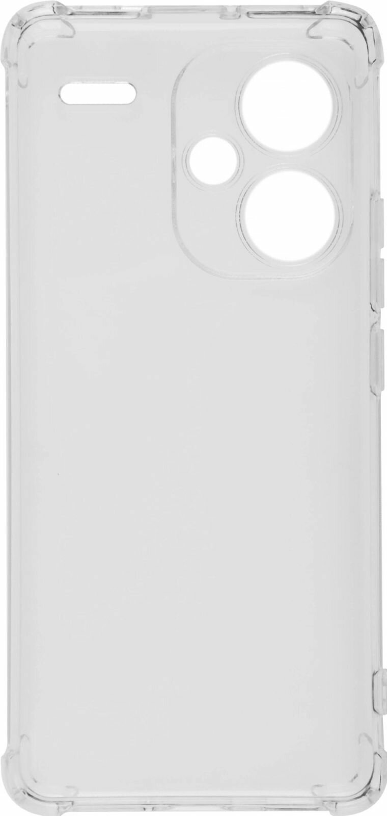 Чехол клип-кейс Borasco для хiaomi Redmi Note 13 Pro + Bumper Case, прозрачный (73004)