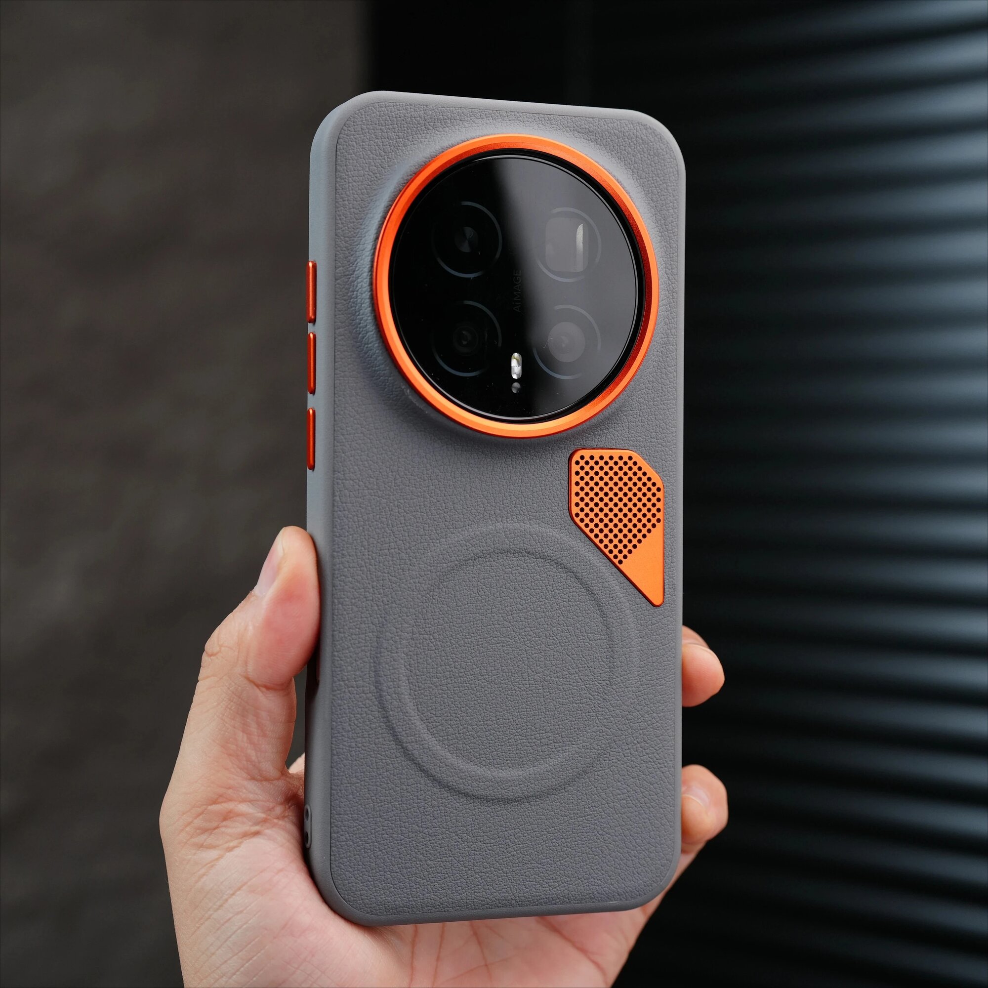 Чехол Honor Magic 6 Pro GRAY, ударопрочный, с теплоотводом