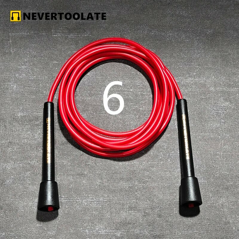 NEVERTOOLATE супер длинный 3,2 метра 150 грамм ПВХ веревка 6 мм R ручка для фитнеса на открытом воздухе кроссфит скакалка скакалка