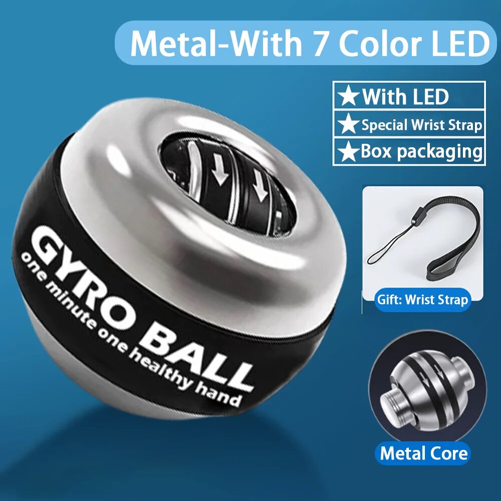 Гироскопический мяч YangChen Metal-with-LED для тренировки рук