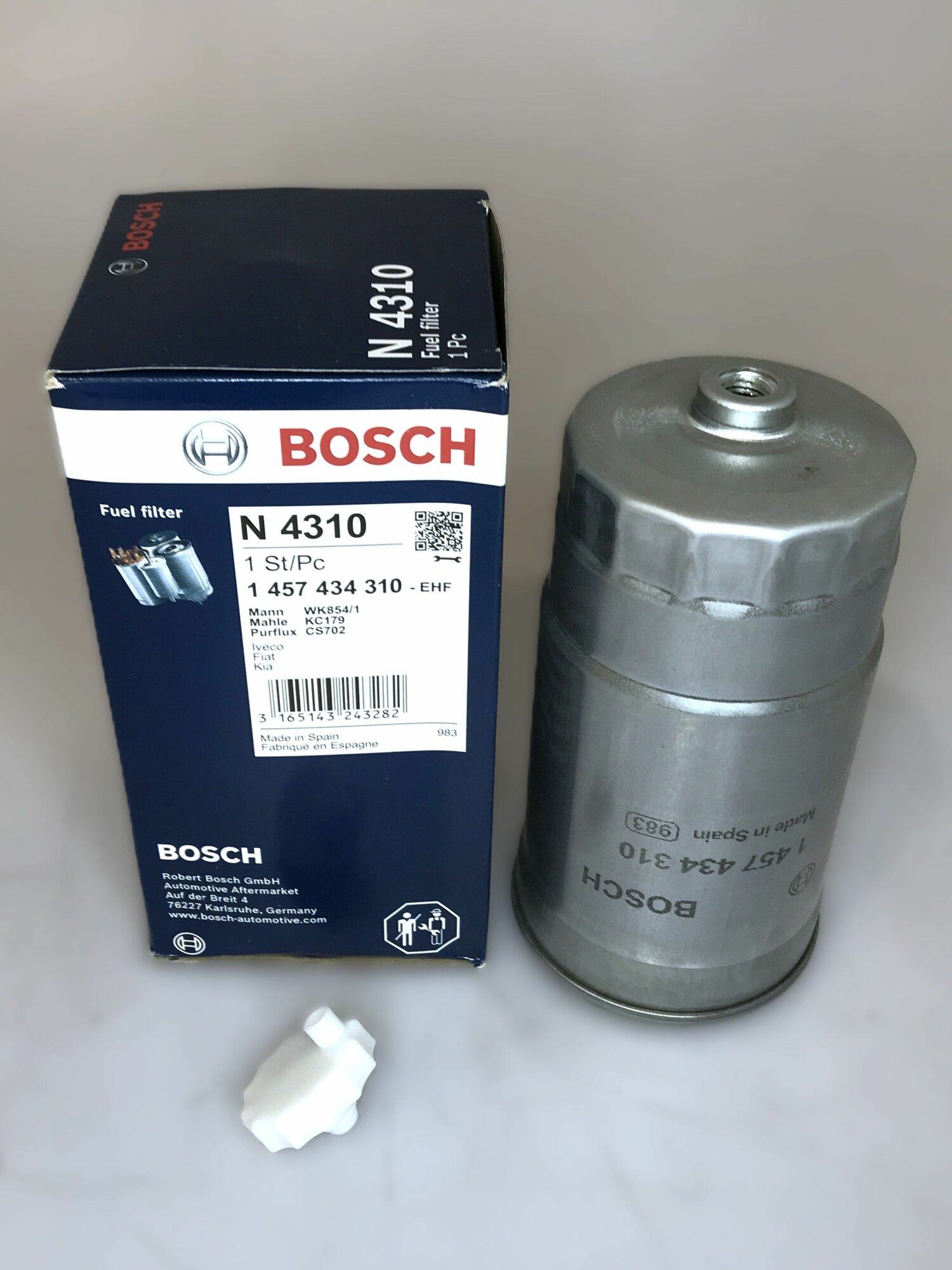 Фильтр топливный Bosch 1457434310 MULTIPLA PUNTO HOVER DAILY MASSIF CHEROKEE LIBERTY