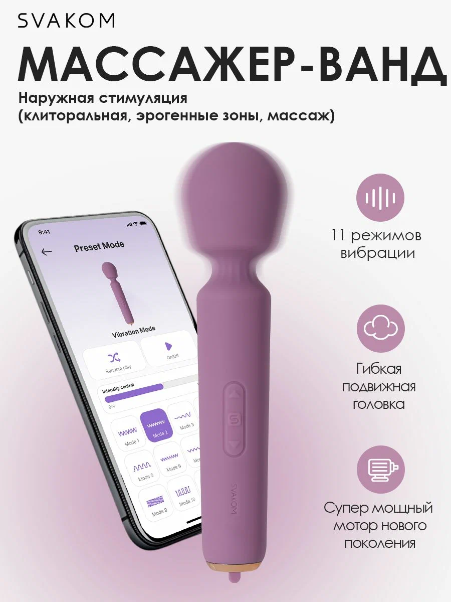 Вибратор микрофон для клитора Svakom Emma Neo, 2 года гарантии, 5 режимов вибрации, с управлением через приложение