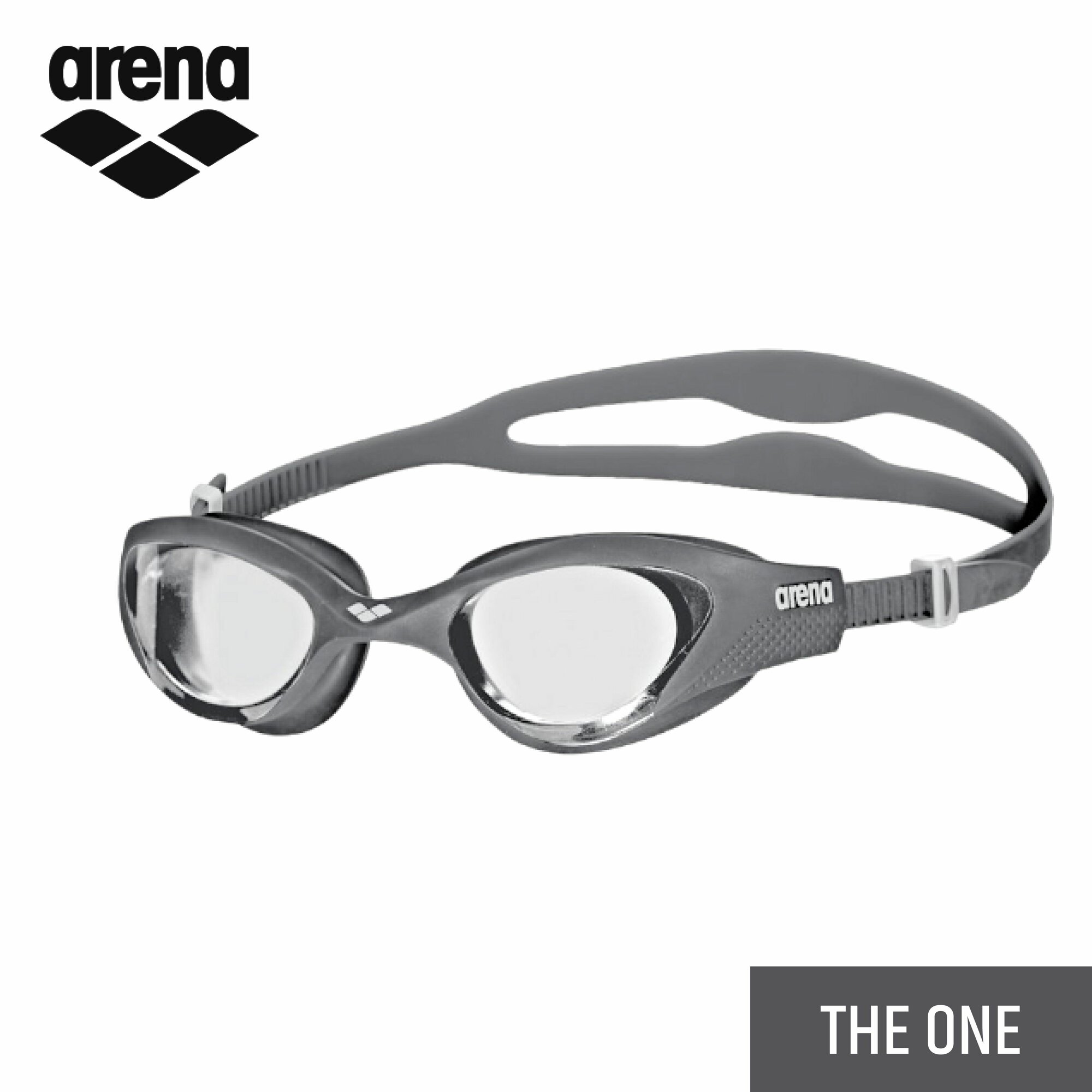 Очки для плавания Arena взрослые THE ONE 001430 150 - clear-grey-white / очки для плавания арена