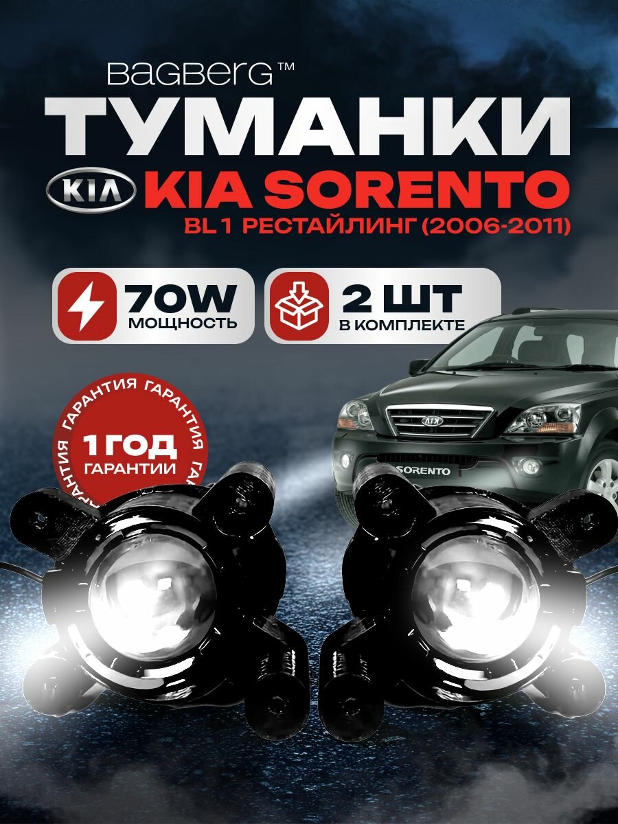 Фары Kia Sorento 1 BL рестайлинг (2006-2011)