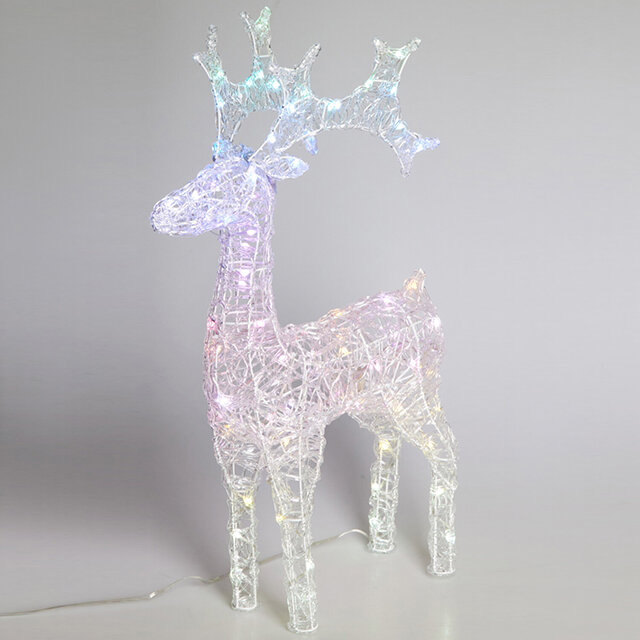 Светодиодная фигура Олень Магнус 75 см, 80 RGB LED ламп, таймер, IP44, Koopman (Купман), AMC100000