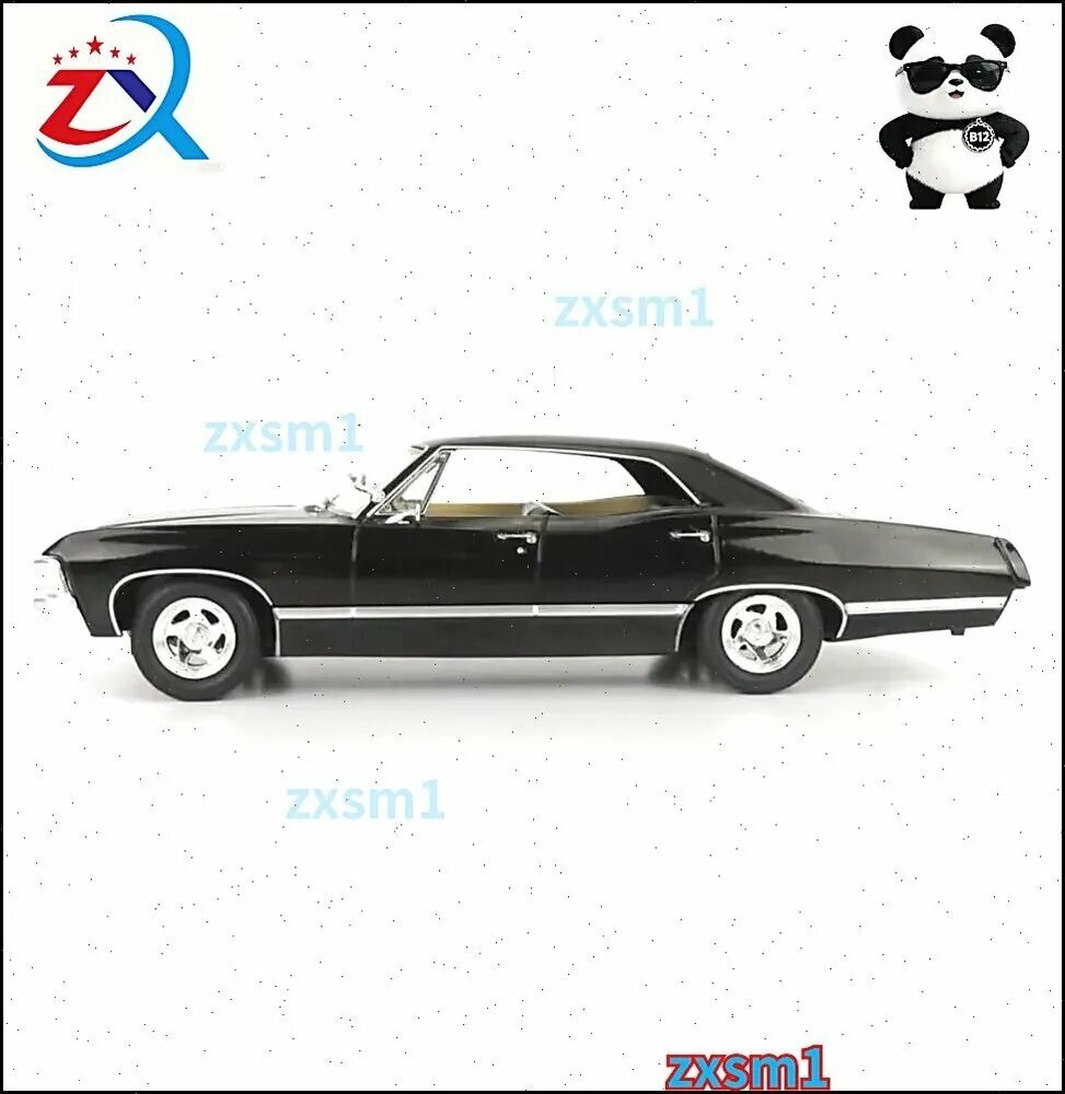 Масштабная модель CHEVROLET IMPALA Sport Sedan 1967г. из т/с "Supernatural" GREENLIGHT/ 1:24/ цвет чёрный