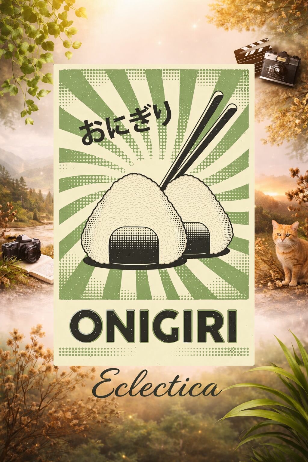 Постер "Онигири", 29.7х42см, А3, глянцевый