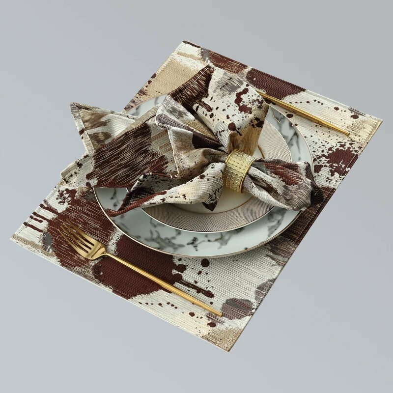 Столовое коврик Molinno оливково-коричневый, одиночный экземпляр, 30x40см, для обеденной зоны