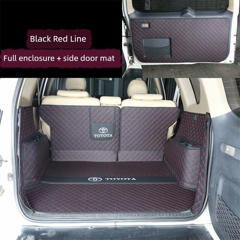 Полная защита багажника для Toyota RAV4 2009-2013 гг, черно-красные полосы, полный набор с ковшом