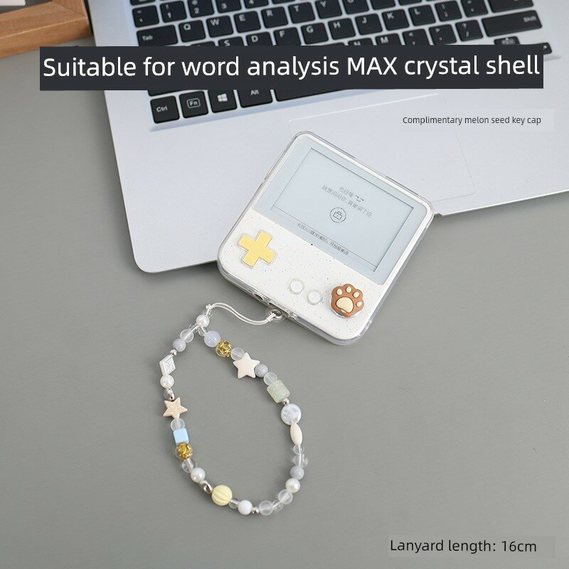 Прозрачный кристаллический чехол для телефона для MAX с молочно-белым браслетом, высокая прозрачность силикона,
