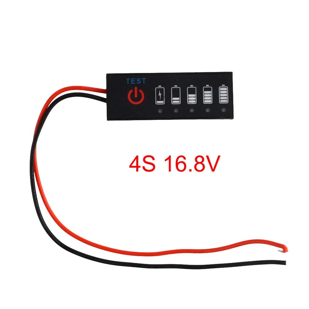 Aideepen Интеллектуальный дисплей батареи 1S-7S 4S 16.8V