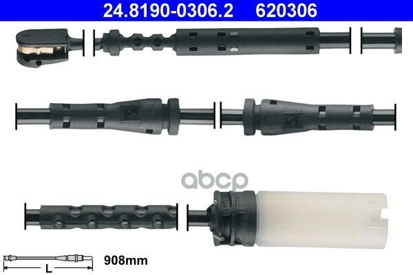 Датчик износа торм. колодок пер.[908mm] Ate арт. 24-8190-0306-2