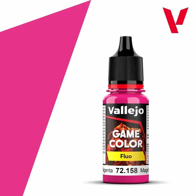 Vallejo Game Color 72.158 Magenta Fluorescent акриловая краска для миниатюр