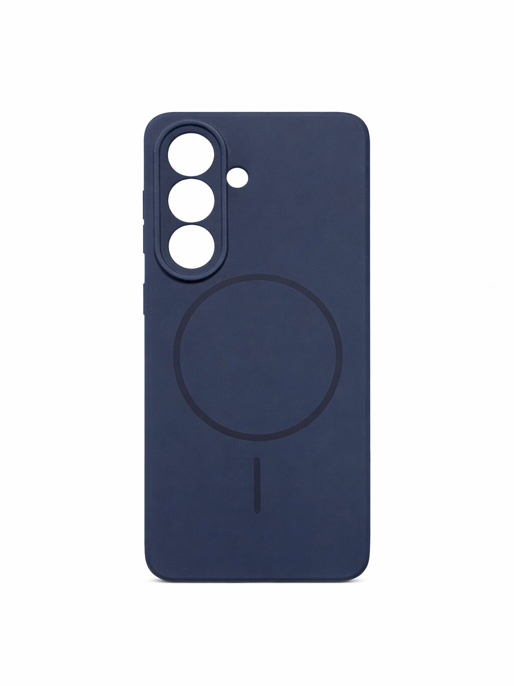 Чехол на Samsung Galaxy S26 силиконовый с MagSafe синий/темно синий, чехол для Самсунг С26, silicone case