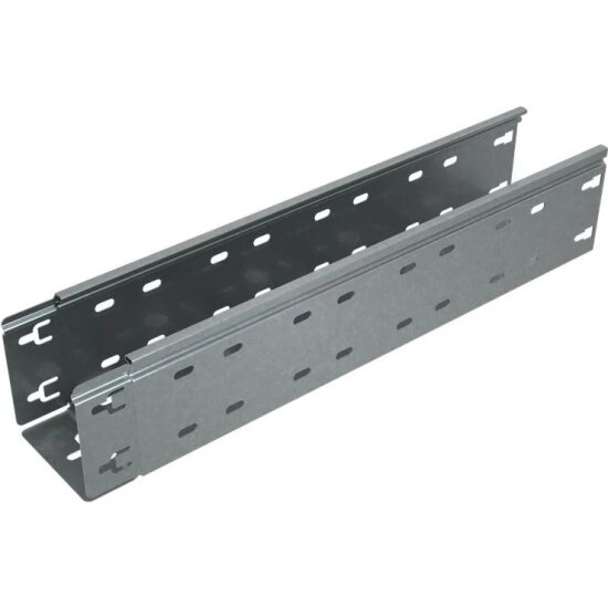 Лоток листовой перфорированный Км-профиль "быстрый монтаж плюс" 200х100 L3000 сталь 0.7мм LPplus100-200-0.7-3000 оцинк. КМ PL0272