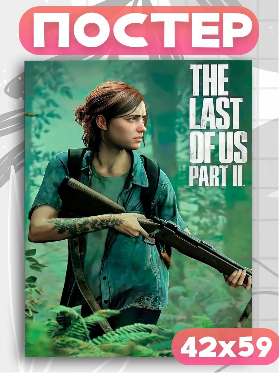 Постер на стену The last of us , плакат 1шт, А2 размер.
