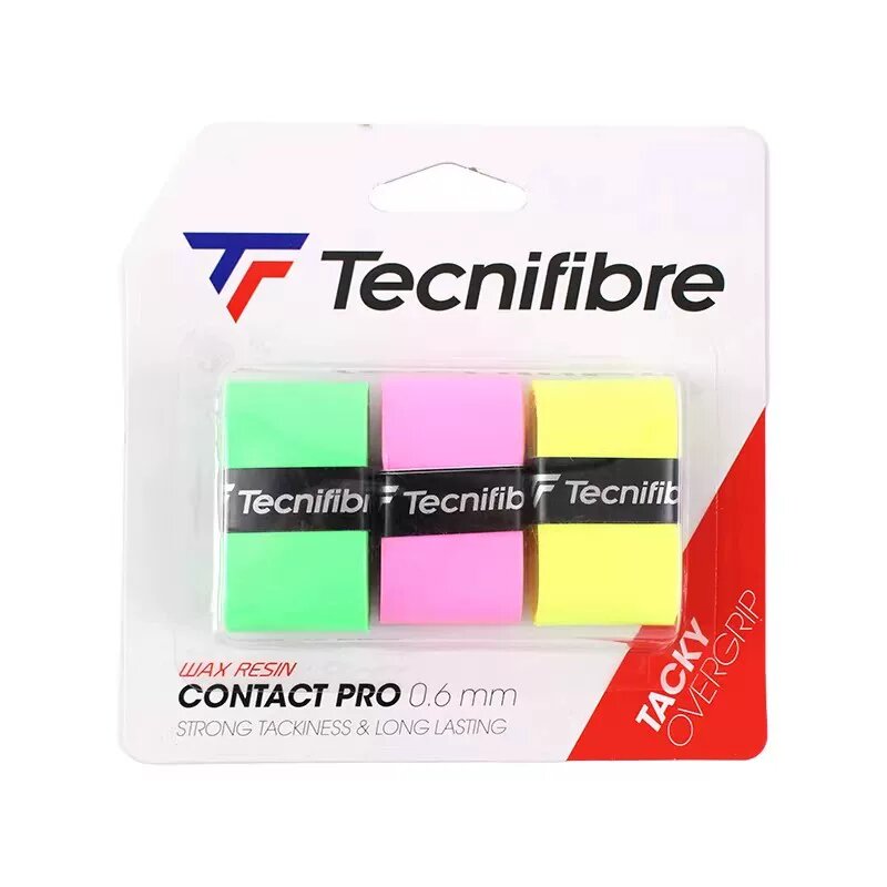 Tecnifibre Сухая теннисная лента для захвата, 3 шт, толщина 0.6 мм, многоцветная для универсального применения