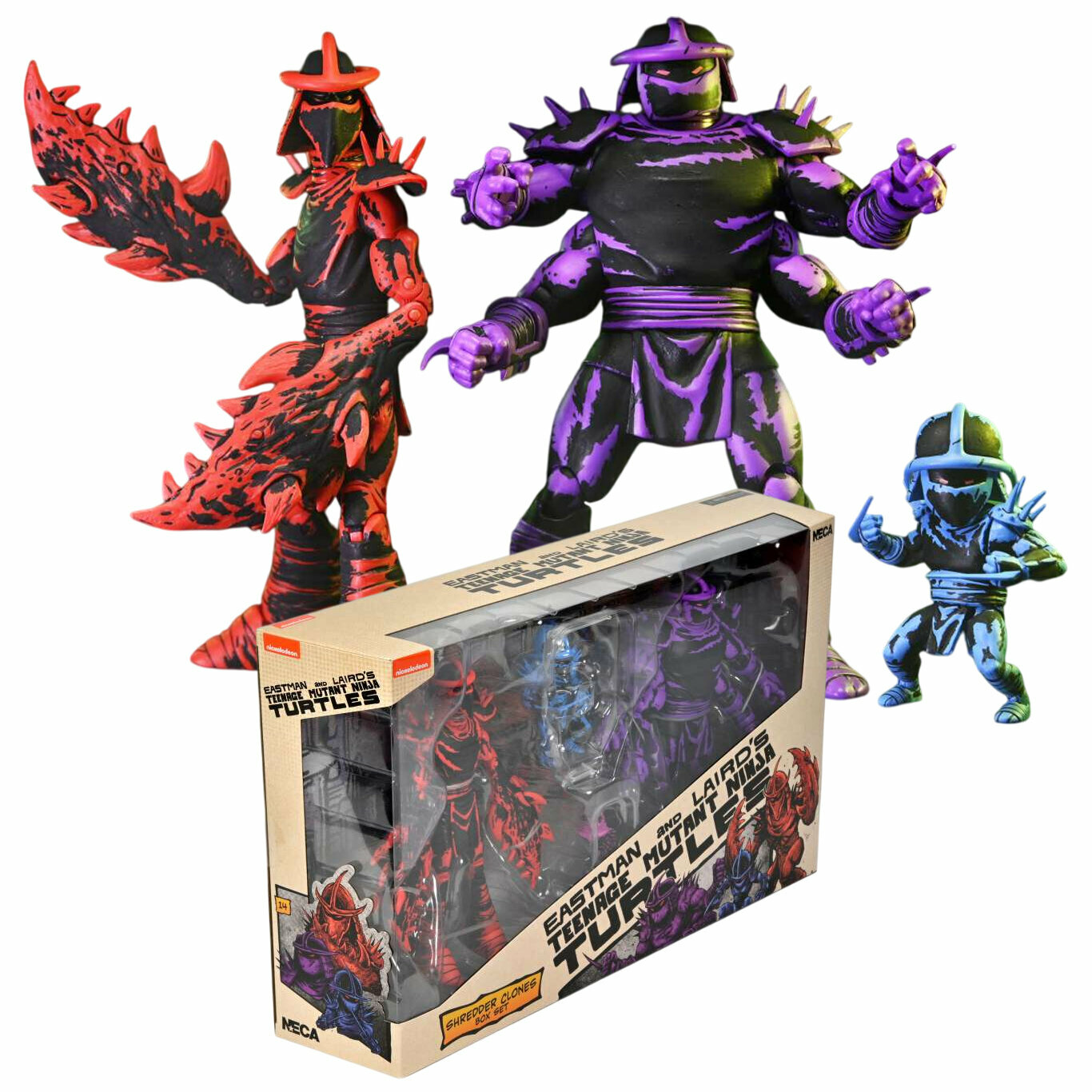Фигурки Клоны Шреддера "Черепашки Ниндзя Mirage Comics" от Neca, коллекционный набор, оригинал