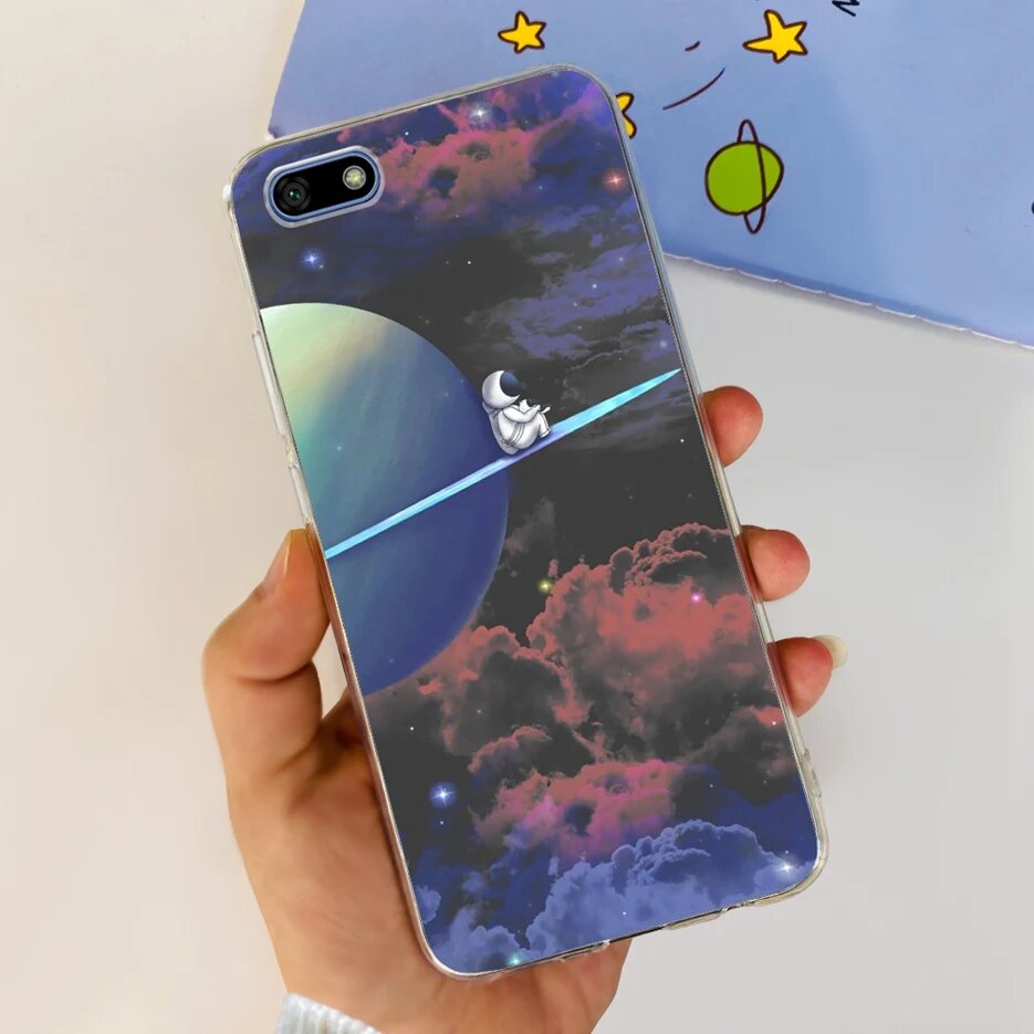 Чехол Honor 7A (Russia) с рисунком, силикон, цвет 608