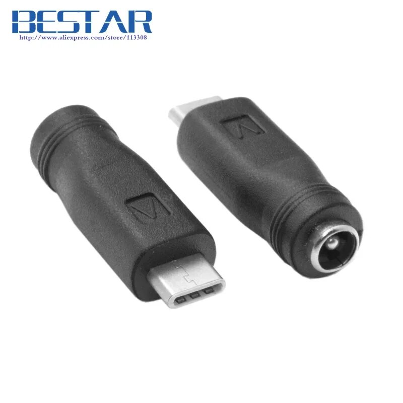USB 3.1 Type C USB-C к DC 5,5 2,1 мм Разъем питания Удлинитель адаптера зарядки Разъем-адаптер для нового Macbook